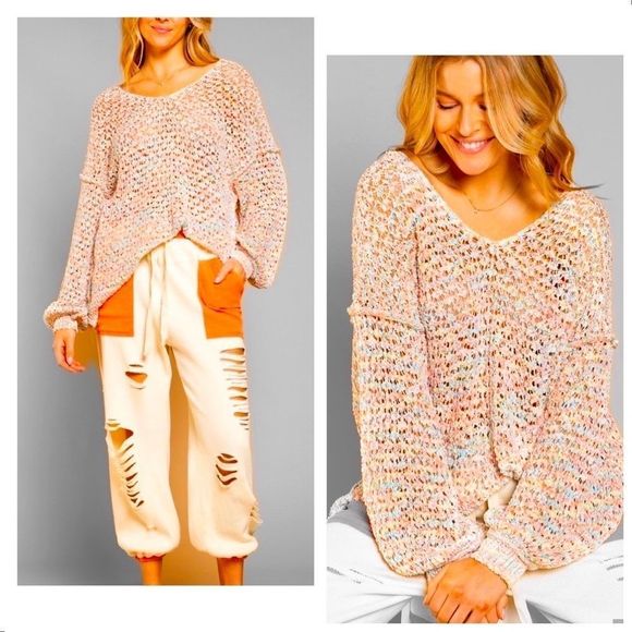 POL | Sweaters | Host Pick Nwt Rainbow Sprinkles Lightweight Sweater By ...